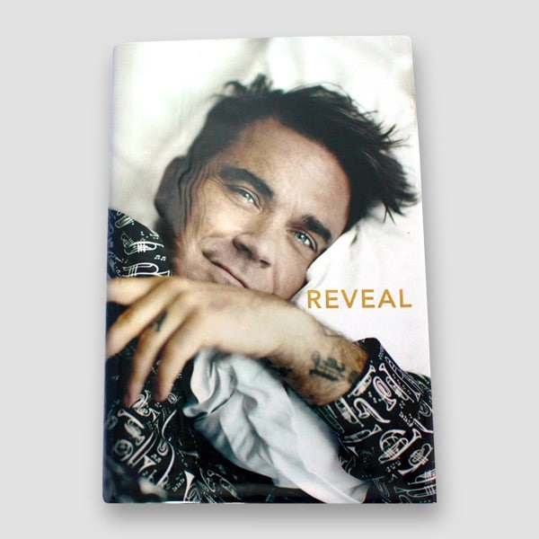 ‘Reveal’ Robbie Williams Signed Book | MFM Sports Memorabilia ...