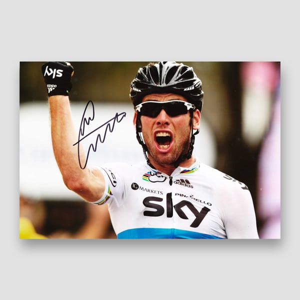 Mark Cavendish Signed Cycling Action Photo Print | MFM Sports ...