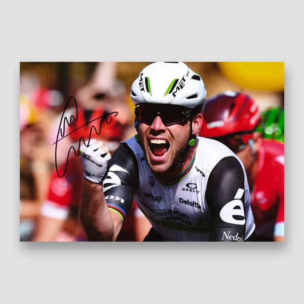 Mark Cavendish Signed Cycling Action Photo Print | MFM Sports ...