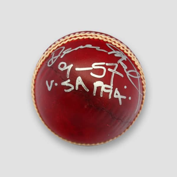 Devon Malcolm Signed Cricket Ball Plus Career Wickets Taken | MFM ...