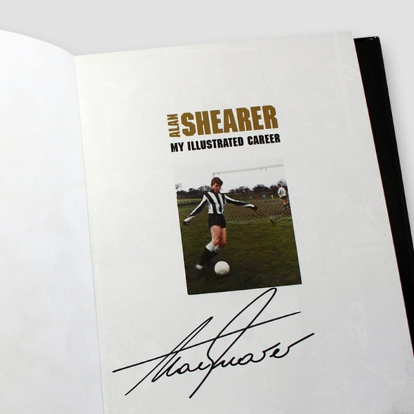 Alan Shearer Signed Autobiography ‘My Illustrated Career’ | MFM Sports ...
