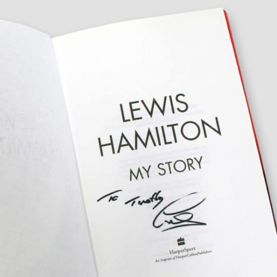 Lewis Hamilton Signed Autobiography ‘My Story’ | MFM Sports Memorabilia ...
