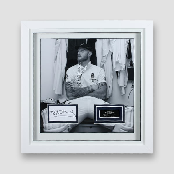 Picture of Cricketer Ben Stokes, Professionally Framed with his ...