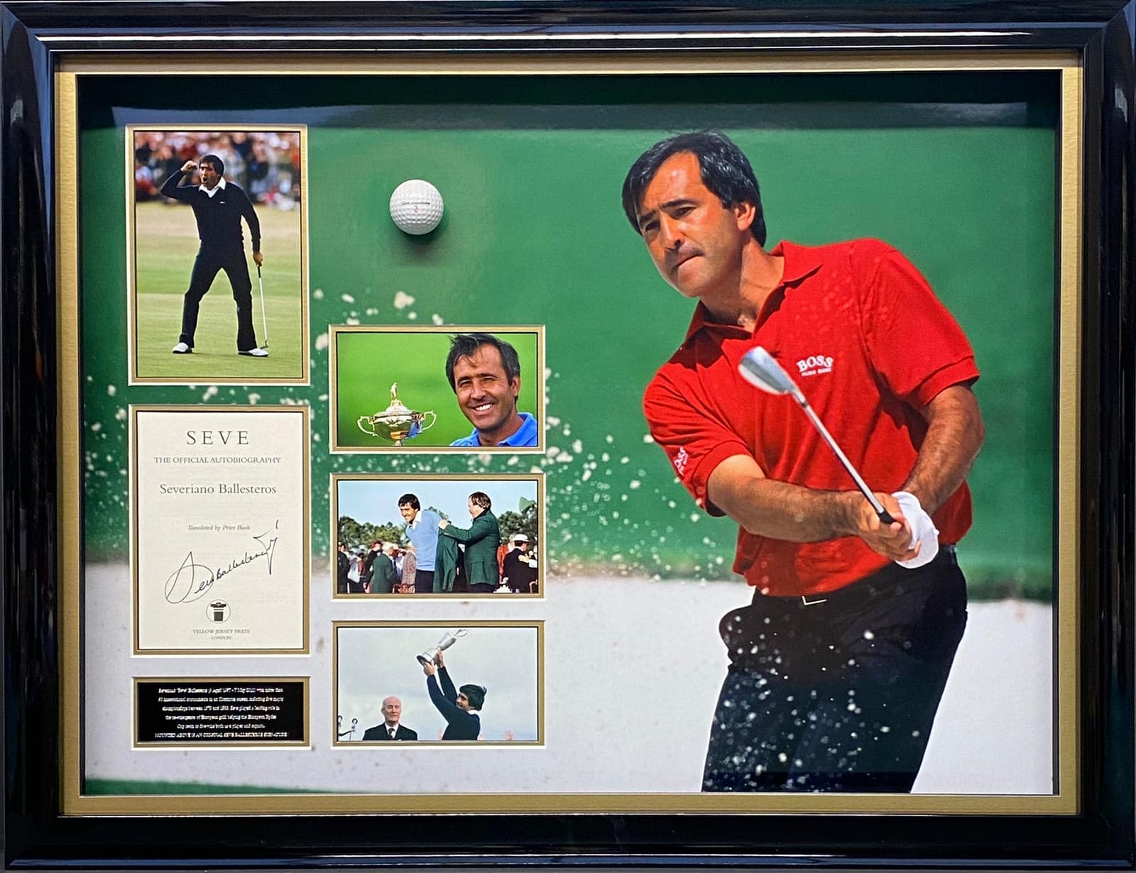 "Seve" Ballesteros montage display personally signed by Seve | | MFM ...