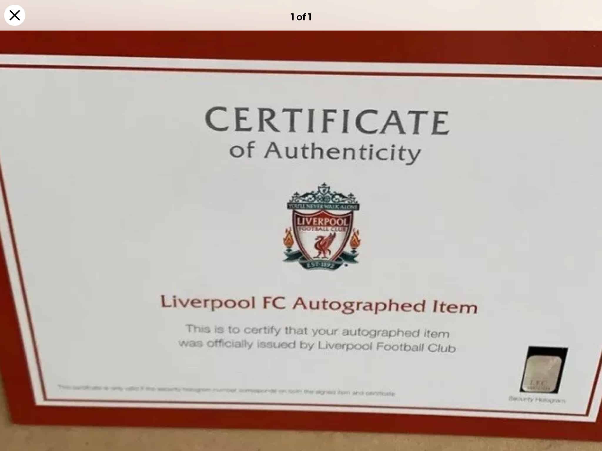 Liverpool Football Shirts Signed by Mohamed Salah, & Firmino 20/21 Dual ...