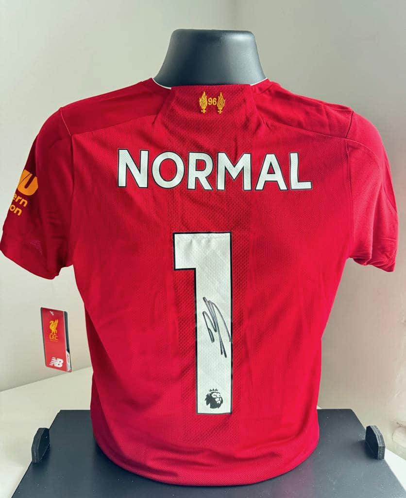 Liverpool Premier League Champions Home shirt signed by Jürgen Klopp ...